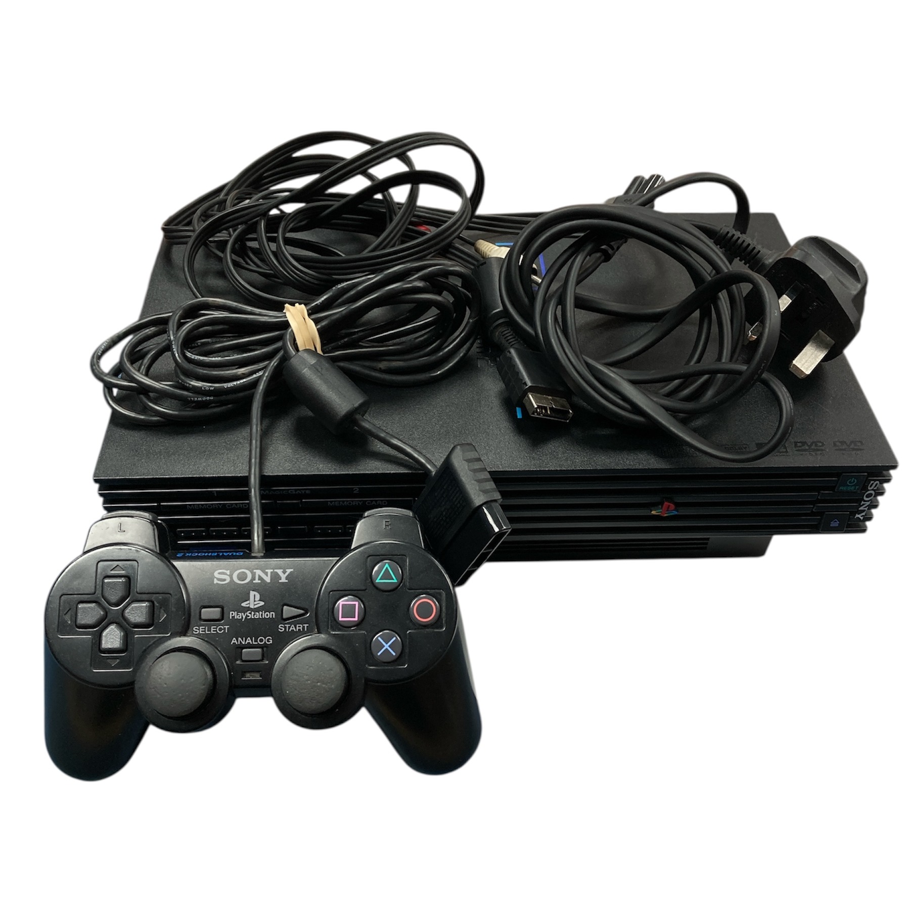 Pre-owned Playstation 2 Console, Black with Controller - Own4Less